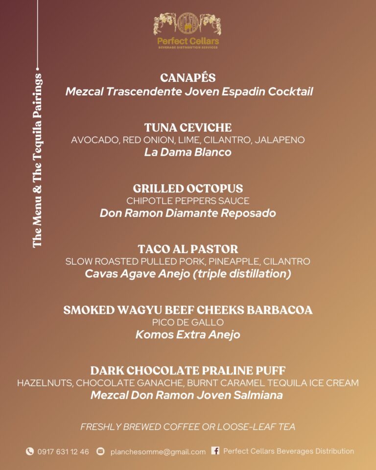 Savor the Spirit at Perfect Cellars x The Peak's Special Tequila Dinner