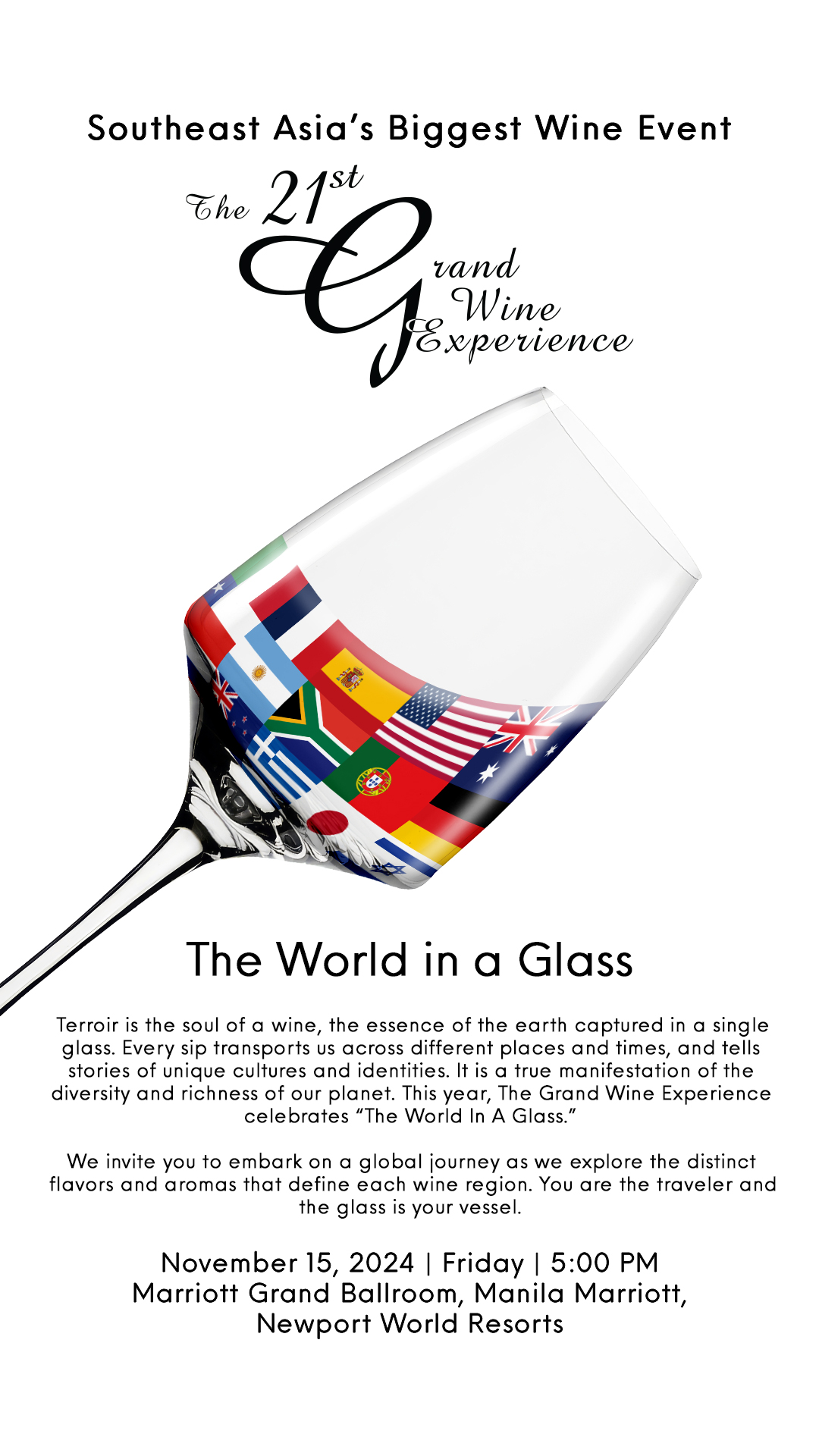 PWM Brings "The World in a Glass" at The 21st Grand Wine Experience