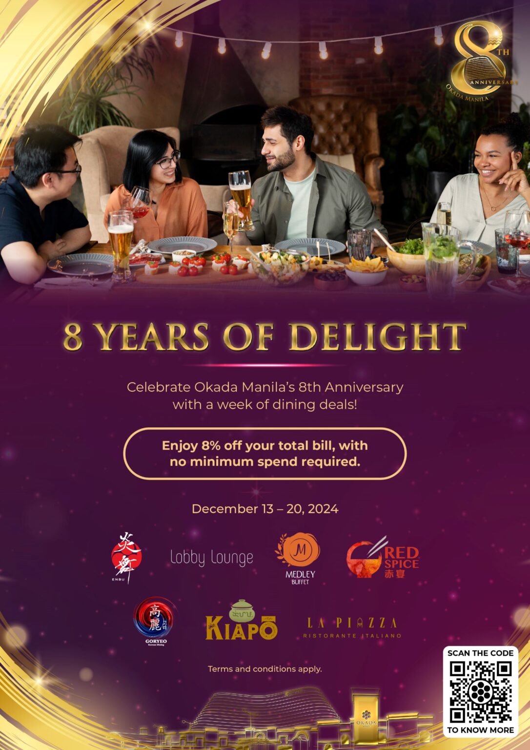 From 8 to Infinity: Okada Manila Celebrates 8 Glorious Years